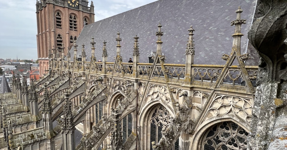 Beroemde luchtbogen van de Sint-Janskathedraal in Den Bosch ...