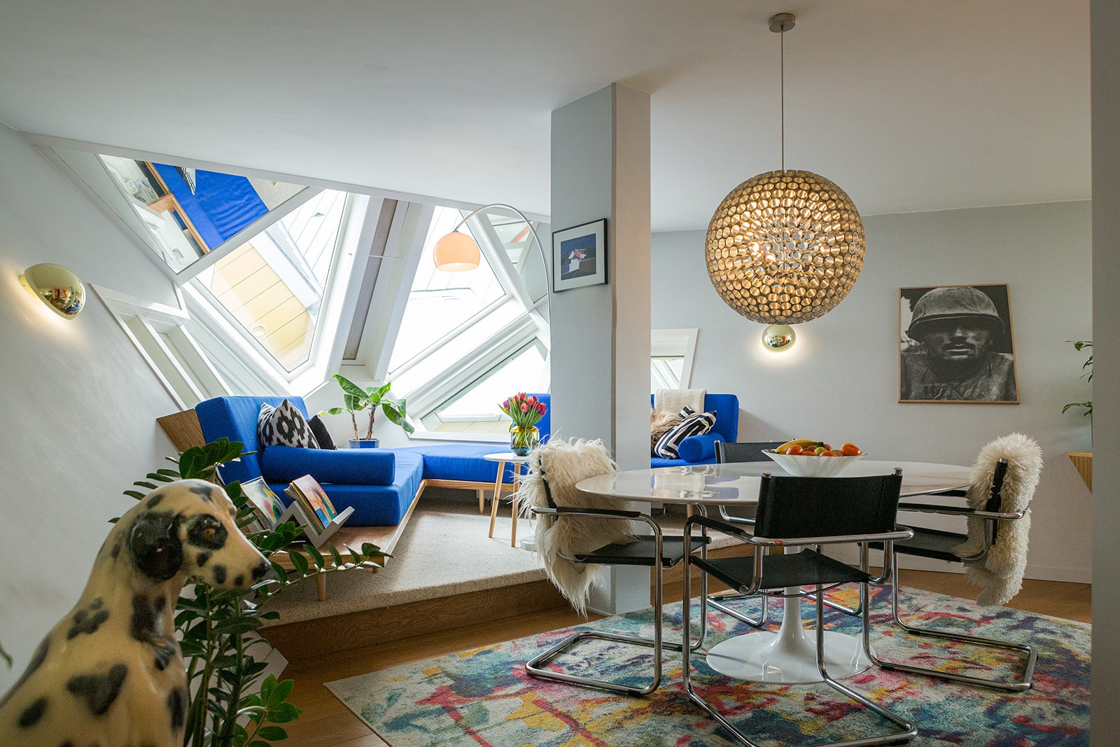 Kleurrijk interieur in een Rotterdamse kubuswoning | BinnensteBuiten